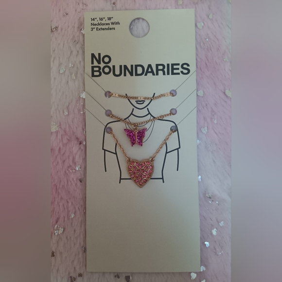 No Boundaries | Jewelry | No Boundaries Pink And Purple Necklace Trio ...